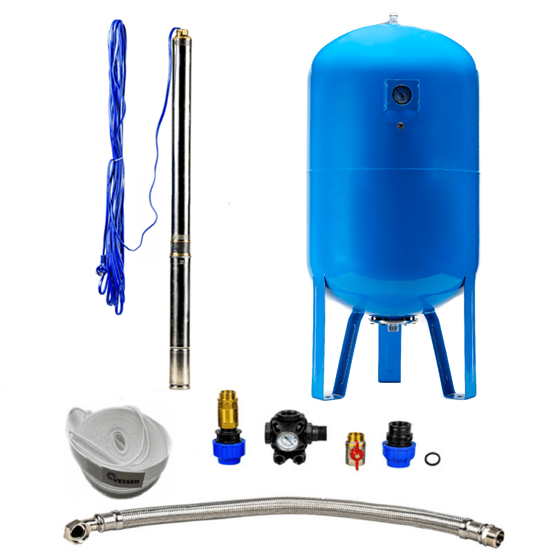 Centrala de apa menajera cu pompa submersibila 3Ti-24 / 200L - RTS ...